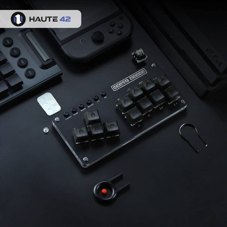 Haute42 미니 게이머핑거 히트박스 – PC/PS3/PS4/Switch용 소형 격투게임 키보드 아케이드 스틱 – 히트 박스 ...