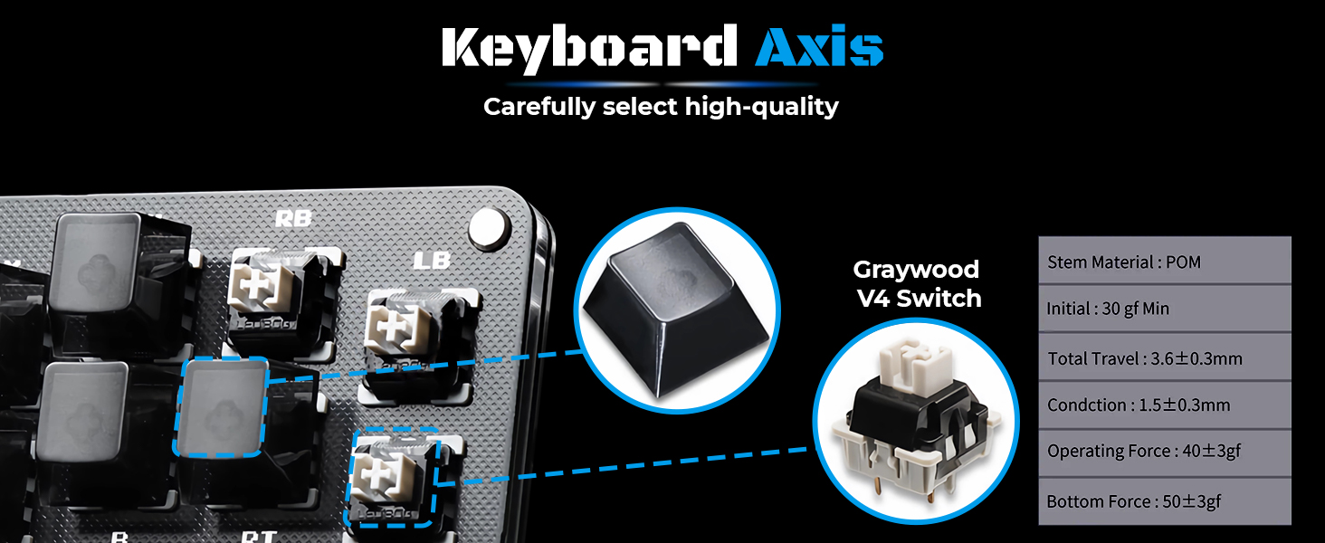 Haute42 B16 Mini Plus 파이트스틱 히트박스 레버리스 컨트롤러 미니 스틱리스 아케이드 스틱 PC/Ps3/Ps4 ...